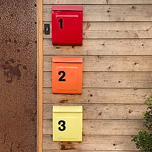 1260 Pieces 10 Sheets A4 Vinyl Letter Sticker, Self Adhesive Letters Numbers Mailbox Numbers Sticker for Signs, Window, Mailbox, Door (Black,1 Inch)