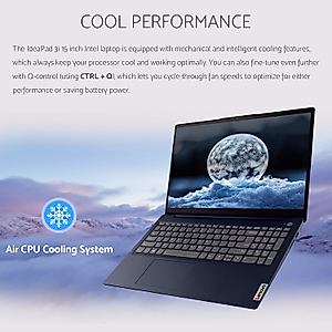 Lenovo IdeaPad 3 15.6 Inch FHD Touchscreen Business Laptop, Intel Core i5, 16GB RAM, 1TB SSD, Windows 11 Pro, HDMI, SD Card Reader, Abyss Blue, PCM