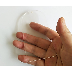 XIAOYUE 10PCS Arched Acrylic Place Cards, Clear Acrylic Escort Cards, Acrylic Place Cards, Wedding Place Cards, Wedding & Party Accessories (2''x4'')