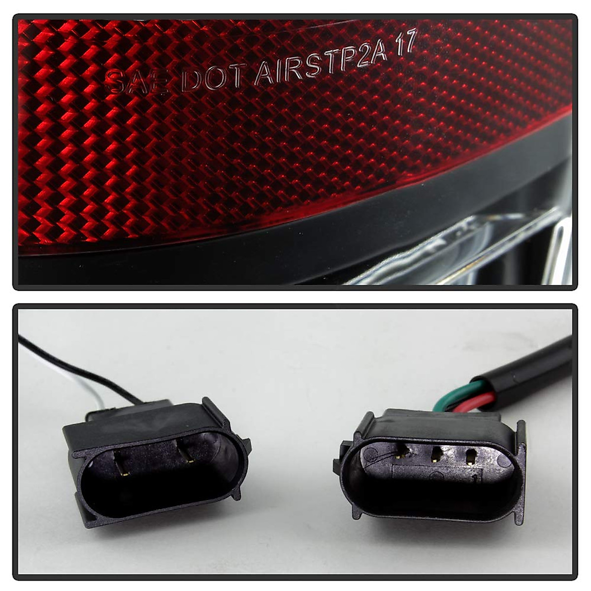 ACANII - For 2004-2008 Ford F150 LOBO Styleside Black Housing LED Tube Tail Lights Brake Lamps Driver & Passenger Side