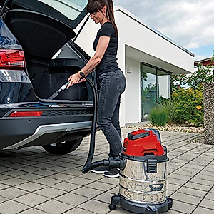 Einhell TC-VC 18/20 Li Stainless Steel Dry Tank, Tool Only (Battery + Charger Not Included)