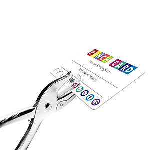 102 PCS Punch Cards Incentive Loyalty Reward Card for Classroom Business (3.5" x 2")