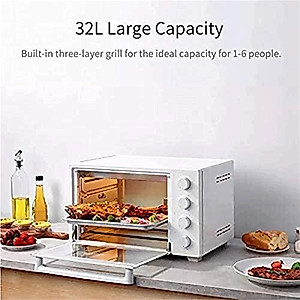 Tabletop Electric Oven 32L Household Mini Electric Oven 1600W Baking Pie Food Intelligent Baking Oven Constant Temperature