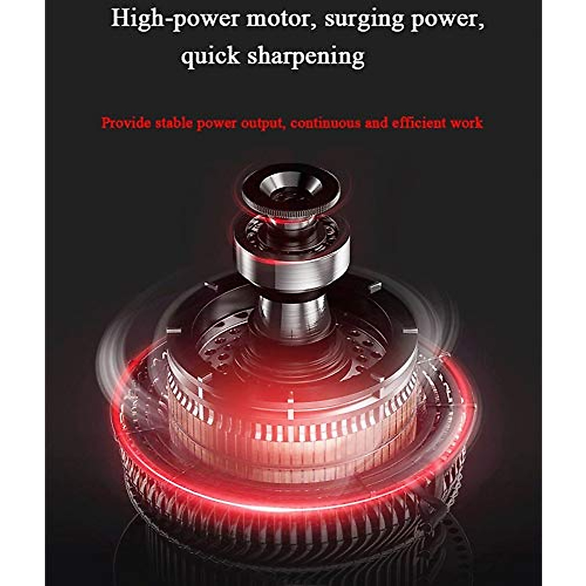 Knife Sharpener Electric Multifunctional Sharpening Kit 4-in-1 for Straight Knives and Scissors with Protective Cover 110V (Electric version)