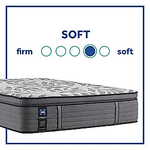 Sealy Posturepedic Plus, Euro Pillow Top 14 Plush Soft Mattress with Surface-Guard and 5-Inch Foundation, Queen, Grey