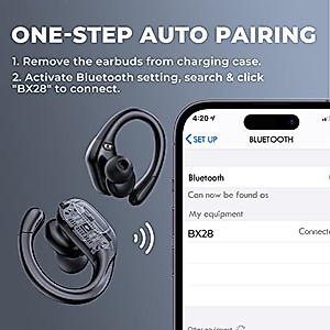 Wireless Earbuds,True Wireless Bluetooth 5.3 Earbuds,75H Playtime IPX7 Waterproof Headphones with LED Digital Display & CVC 8.0 Noise Cancelling Mic in-Ear Earphone for iPhone Android