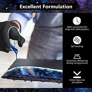 KISREL Epoxy Resin 82OZ - Crystal Clear Epoxy Resin Kit - No Yellowing No Bubble Art Resin Casting Resin for Art Crafts, Jewelry Making, Wood & Resin Molds(41OZ x 2)