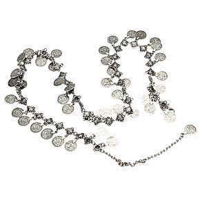 COLORFUL BLING Vintage Coin Belly Waist Chain Fashion Belt Gypsy Bohemian Dancing Tassel Body Jewelry-B