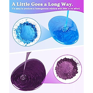 LET'S RESIN 36 Colors Mica Powder, Mica Pigment Powder for Epoxy Resin/UV Resin, Natural Colorant Dye for Soap/Candle Making, Lip Gloss,Nail Polish, Slime and Bath Bomb