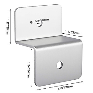 Yaegoo 4 Sets Solar Panel Z Brackets Mount Mounting Set RV Boat Off Grid Roof (16 Units)