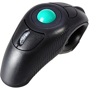 EIGIIS 2.4G Ergonomic Trackball Handheld Finger USB Mouse Wireless Optical Travel DPI Mice for PC Laptop Mac Left and Right Handed