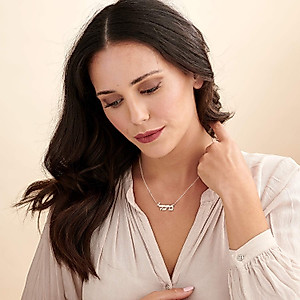 MYKA - Personalized Hebrew Name Necklace in Sterling Silver 925, Gold & Rose Gold Plated, 14K Yellow Gold - Custom Jewelry Nameplate Gift with Jewish Letters For Her, Him, Men, Women For Christmas,