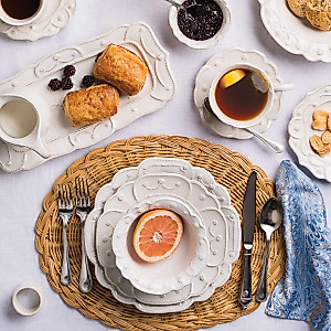 Juliska Jardins du Monde Whitewash Cereal/Ice Cream Bowl