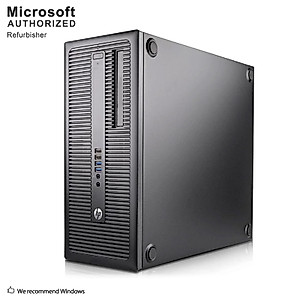 HP EliteDesk 800 G2 6th Gen Tower Business Desktop Computer, Intel Core i5 6500 up to 3.6GHz, 16G DDR4, 512G SSD, 2T, WiFi, BT 4.0, USB 3.0, VGA, DP, Win 10 64-Bit Supports EN/ES/FR(CI5)(Renewed)