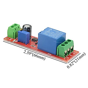 XINGYHENG 5Pcs 12V NE555 0-10 Seconds Delay Timer Switch Module Constant Current Regulator Timer Delay Converter for Automotive Control System Electrical Equipment