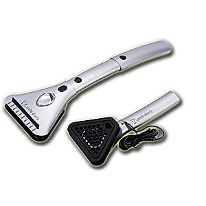 Zento Deals Heated Car Window Snow/Ice Scraper with Light - Extendable 12V LED Light with 15.8 feet Long Cord