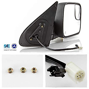 AKKON - Fits 2005-2015 Tacoma Power Heated Black Flip-up Towing Mirrors w/Manual-Folding Pair Left+Right Set