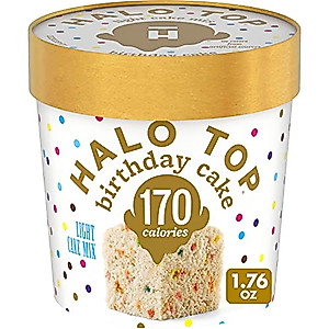 Halo Top Single Serving Birthday Cake Light Cake Mix, 1.76 oz.