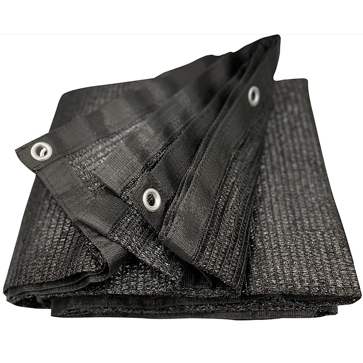 SUNSHORE Sun Shade Cloth 70% Sunblock Black Greenhouse Shade Net 10ftx20ft UV Block Shade Tarp with Dark Taped Edge& Grommets for Garden Plants