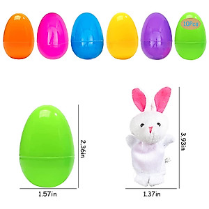 Easter Eggs Basket Stuffers 2.76'' Finger Puppet for Theme Party Favor, Egg Hunt Filler, Goodie Bag Fillers, Classroom Prize Supplies 10 Pack