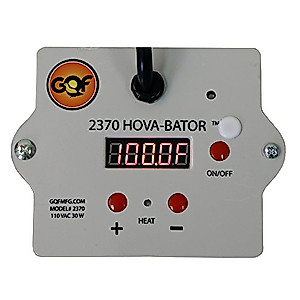 HovaBator 2370 Egg Incubator Deluxe Combo Kit, Electronic Thermostat, Circulating Air Fan, Automatic Egg Turner, Hygrometer for Humidity Measurement, Quail - Goose Hatching Eggs, Poultry
