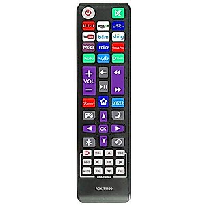 Universal ROKU TV Remote for TCL,Hisense,Onn,Insignia,Sharp,Sanyo,Philips,RCA,Hitachi,Hisense,Westinghouse,Element roku TV[NOT for Roku Stick],Bose Wave I/II/III/IV and Apple 1/2/3 Generations, T1120