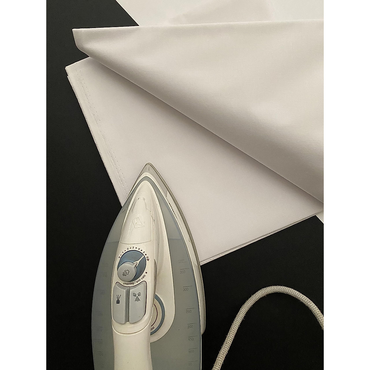 MAROBEE Woven Cotton Iron On Fusible Interfacing for Sewing Projects - 44 Inch x 2 Yards - Soft Feel (SF) Medium Weight Interfacing for Plackets Yokes Blouses & Embroidery