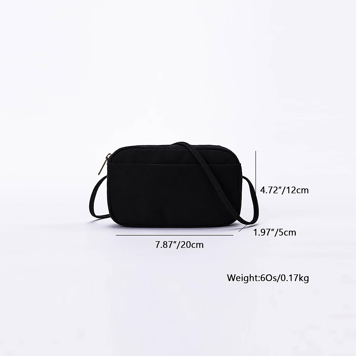 YONBEN Womens Crossbody Bag Small Shoulder Handbags Ladies Designer Satchel Purse (Black, S)