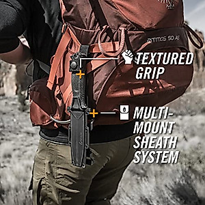 GERBER StrongArm Fixed Blade Knife with Serrated Edge - Coyote Brown