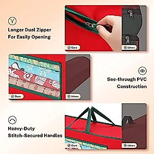 MaidMAX Wrapping Paper Storage Gift Wrap Organizer Fits 42 Inch Long Rolls Christmas Wrapping Storage with Clear Window 42 x 10 x 10 Inch