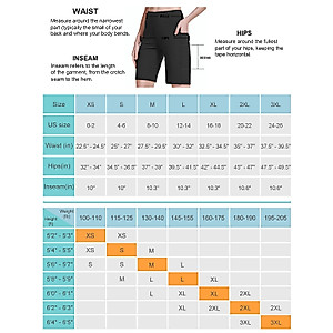 BALEAF Women's 10" Bermuda Shorts Long Athletic Workout Knee Length High Waisted Yoga Running Shorts with 3 Pockets Black XL