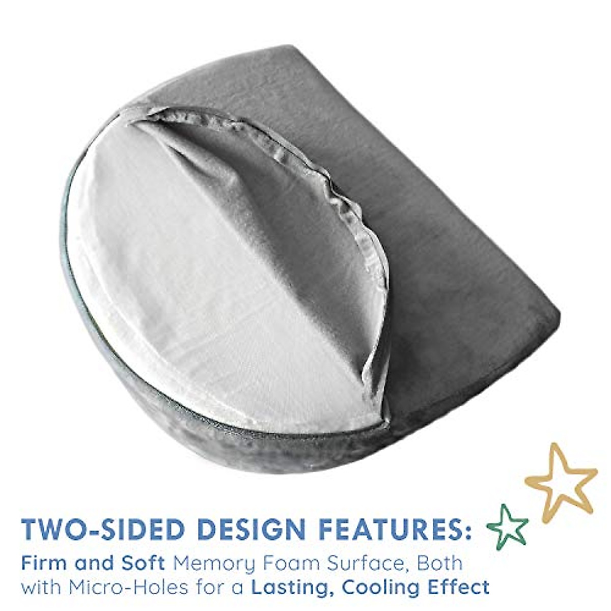OCCObaby Pregnancy Wedge Pillow for Sleeping | Small Wedge Pillow for Travel for Back Support | Wedge Pillow for Side Sleeping | Belly Wedge Pillow