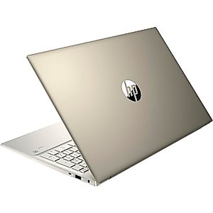 HP Pavilion 15 15.6" Touchscreen FHD Laptop Computer, 13th Gen Intel 10-Core i7-1355U, 64GB DDR4 RAM, 2TB PCIe SSD, WiFi 6, BT5.3, Backlit Keyboard, Fingerprint Reader, Warm Gold, Windows 11, Zivcul