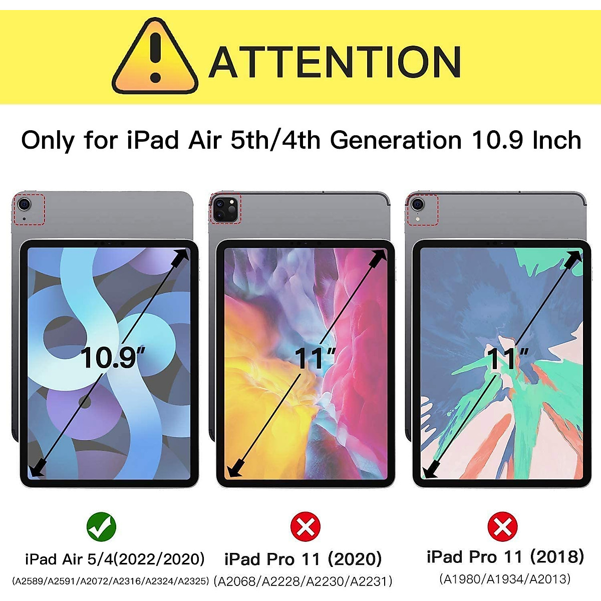 Azzsy Kids Case for iPad Air 5th / 4th Generation 10.9 Inch 2022/2020, [Support 2nd Gen Apple Pencil Charging] Heavy Duty Shockproof Rugged Protective Case for iPad Air 5/4 10.9 Inch, Sky Blue