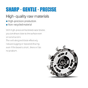 HQ8 Replacement Heads for Philips Norelco Aquatec Shavers, Razor Blades for AT810 AT880 PT720 Heads, 3PCS