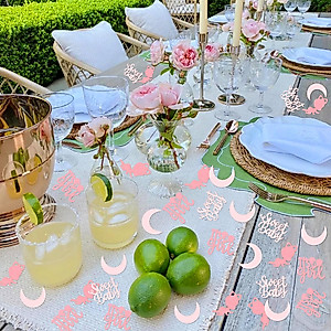 Cyodoos 100 Pieces Baby Shower Confetti - It's a Girl Sweet Baby Confetti Decorations Pink Girl Table Scatter Confetti, Sprinkles Decor Confetti for Baby Shower Gender Reveal Party Supplies