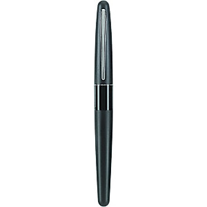 Pilot Metropolitan Collection Fountain Pen, Black Barrel, Classic Design, Medium Nib, Black Ink (91117)