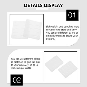 EXCEART 5 Pcs Eye Mold epoxy Eyeball bistuit Eyeball Silicone Chocolate DIY Epoxy Resin Bread Holiday Casting Silicone Baby Dolls Doll Eyes Cookie Jelly Crystal sd Doll White