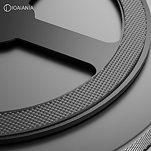 2 Pack Lazy Susan Organizer, IOAIANIA Lazy Susan Turntable for Cabinet, Metal Sturdy Turntable Organizer, Spinning Spice Rack, Lazy Susan for Table, Cabinet, Pantry, Fridge, Bathroom, 12 & 10 Inch