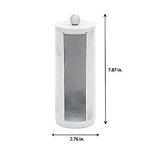 Simplify Marble, Durable, Easy to Refill Cotton Pad Holder Bath Accessories Organizers Collection