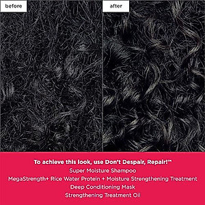 Briogeo Don't Despair, Repair! Megastrength+ Rice Water Protein Treatment, Moisture Strengthening Hair Treatment, Dry and Damaged Hair, Vegan, Cruelty-Free, 5 fl oz