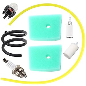 HURI Air Filter Fuel Line Hose Tube for 537186301 Husqvarna 123C 123L 123LD 223L 223R 322C 322L 322R 323C 323L 325C 325CX 325L 325LX 326C 326L 326LX 326LDX 326RJX String Trimmer