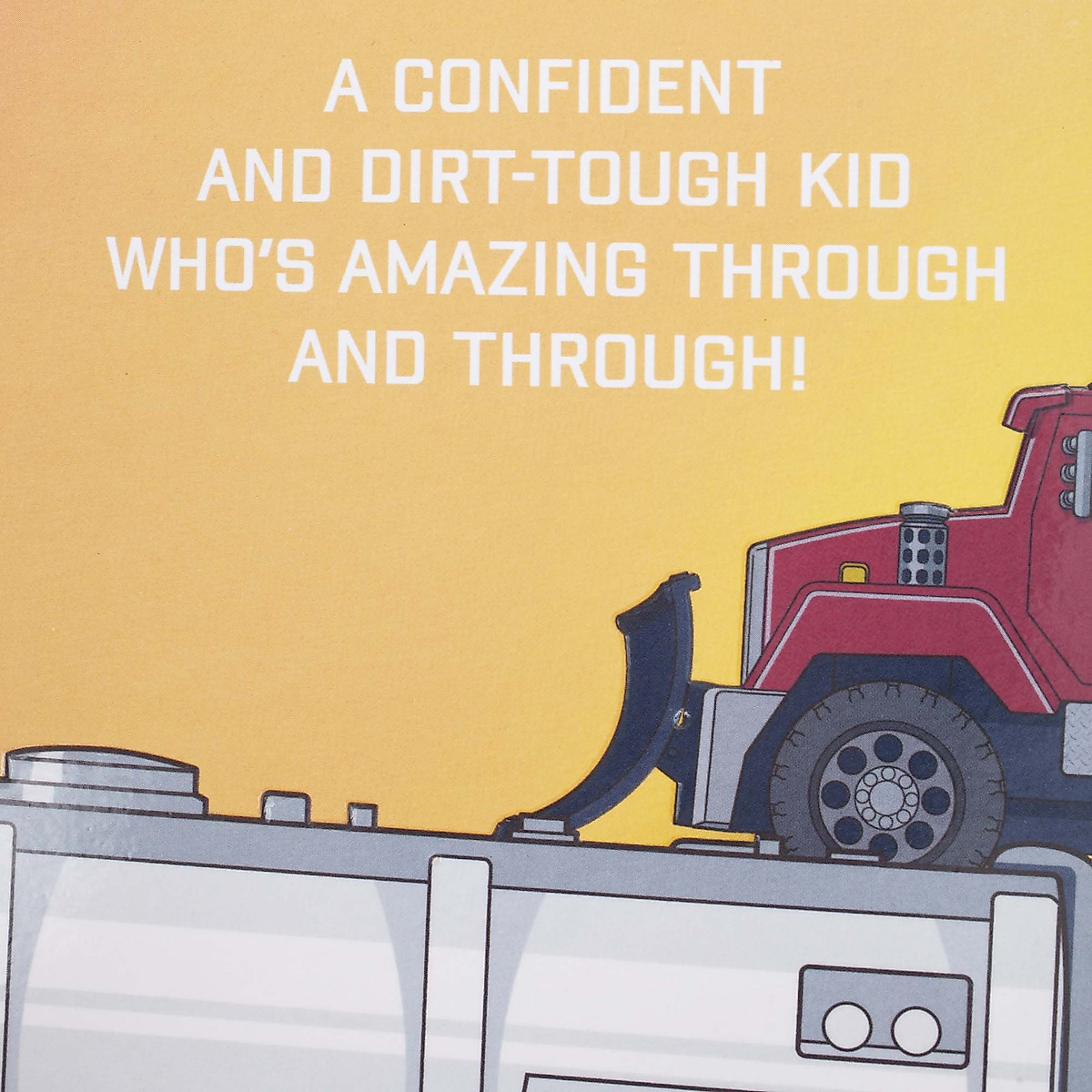 Hallmark Birthday Greeting Card for Kids (Hasbro Tonka Truck)