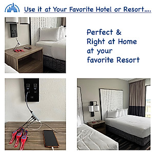 Kaizen Kreations MultiCharger for MagicBand+, MagicBand +, Magic Band Compatible with FuelRod & Other External Battery. Disneyland Accessories for Trip to Disney World Cruise (USB-A & USB-C, 1-Pack)