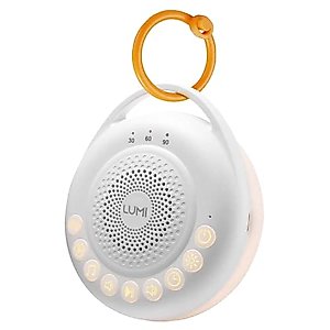 LUMI | Portable White Noise Machine | Baby Sleep Aid with 26 Sounds | White Noise Baby | 3 Lighting Modes | Memory Function | 30, 60, 90 Minute Timer | Sleep Aid for Adults, Children & Babies…