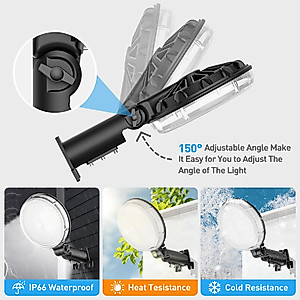 Barn Light,150W 20000LM 6500K Daylight Dusk to Dawn Outdoor Lighting with Photocell,Adjustable Angle,IP66 Waterproof Street Lights for Security/Farmhouse/Garage