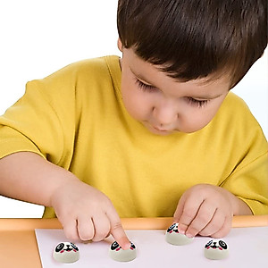 ArtCreativity Panda Poppers, Pack of 24, Pop-Up Half Ball Toys, Old School Retro 90s Toys for Kids, Birthday Party Favors, Goodie Bag Fillers for Boys and Girls