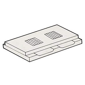 The Original Two-Chamber Opaque McMaster Counting Vet Slide by Chalex, Fecal Sample Worm Egg EPG Count for Parasites in Horses Sheep Cattle and Goats, for Veterinarian and Farm