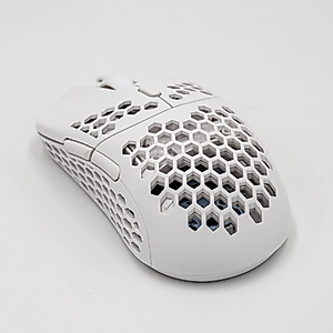 G-Wolves Hati HT-S ACE Wireless Gaming 58 gram Ultra Lightweight Honeycomb Design Mouse(White)