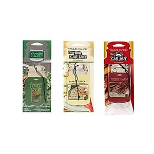 Yankee Candle Christmas Cookie/Balsam & Cedar/Sparkling Cinnamon Car Jar